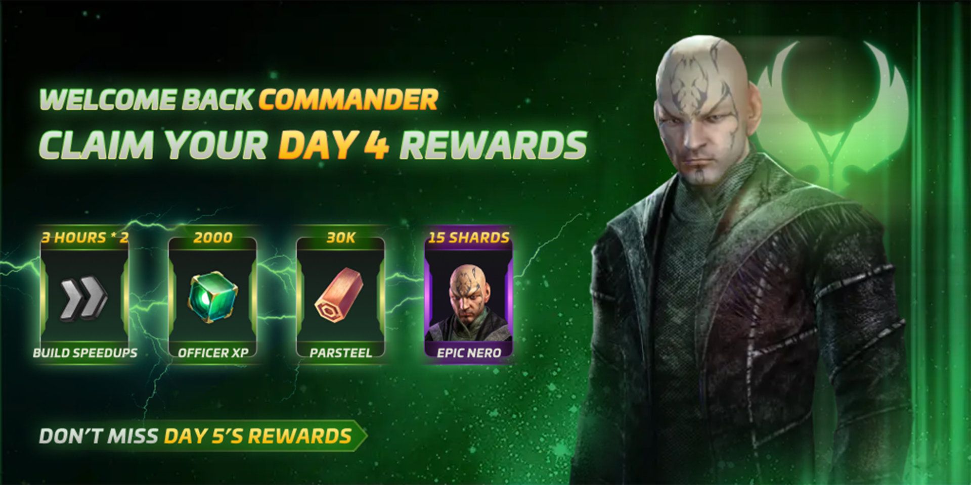Begin Your Journey--Get a Free Unlock of an Epic Officer | Star Trek Fleet Command by Scopely